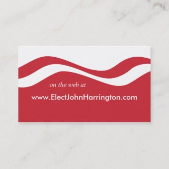 Political Election Campaign Card - Mayor | Zazzle