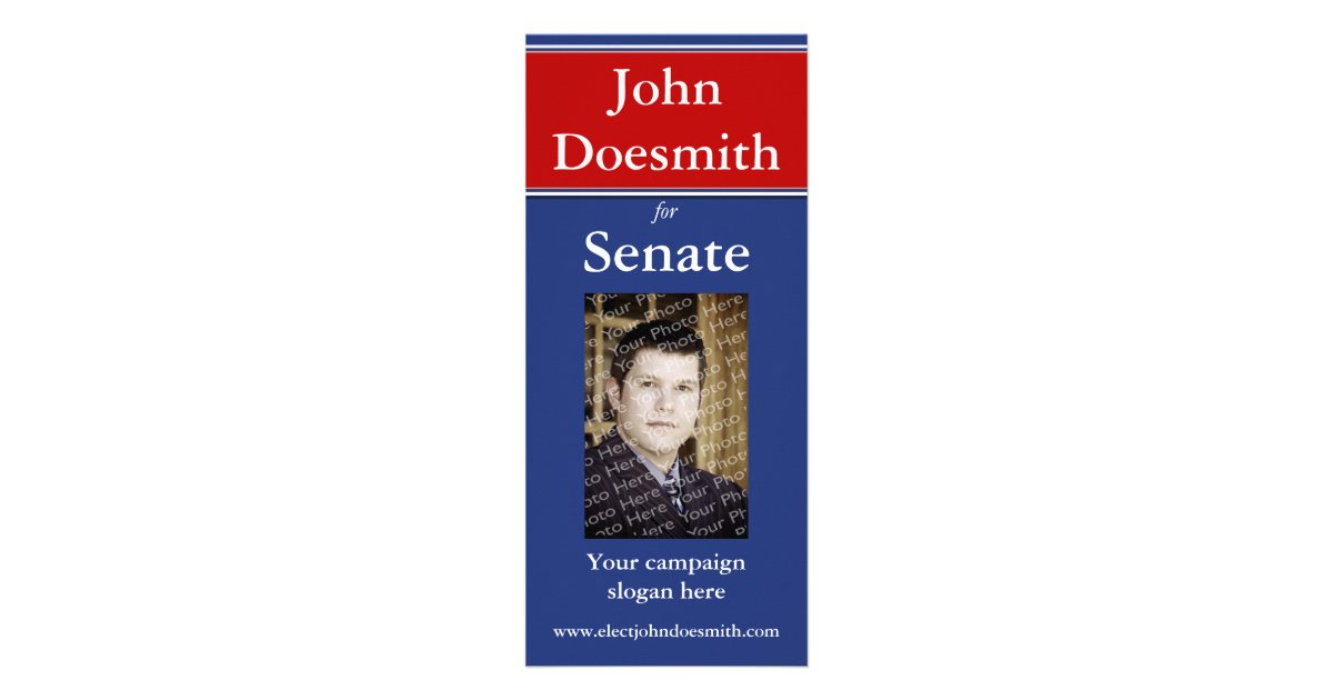 Political Election Campaign Rack Card Template | Zazzle