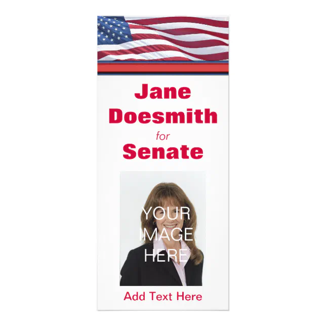 Political Election Campaign Rack Card Template | Zazzle