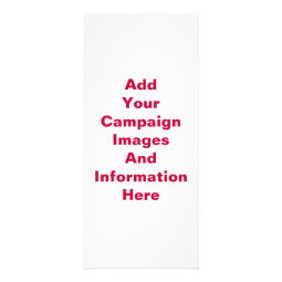 Political Election Campaign Rack Card Template | Zazzle