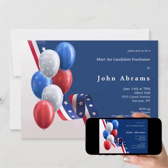 Political Fundraiser Invitation | Zazzle