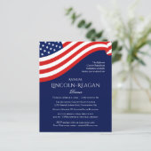 Political Fundraising Dinner Invitation | Zazzle