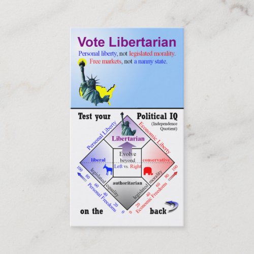 Political IQ Campaign Card Business Card Templates