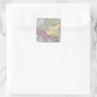 Political Map | Asia Square Sticker | Zazzle