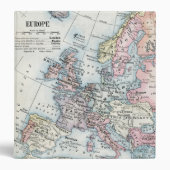 Political Map of Europe (1916) 3 Ring Binder | Zazzle