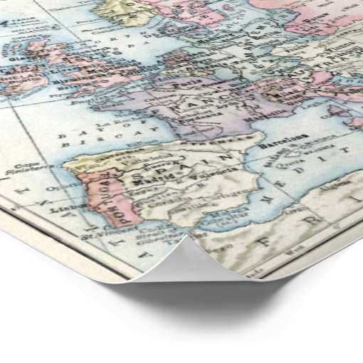 Political Map of Europe (1916) Poster | Zazzle