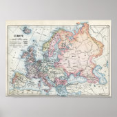 Political Map of Europe (1916) Poster | Zazzle