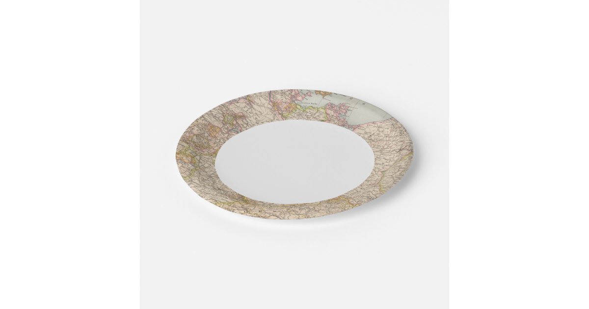 Political Map of Germany Paper Plates | Zazzle