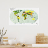 Political Map of The World - 1998 Poster | Zazzle