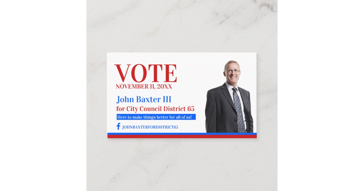 Political Office Business Card | Zazzle