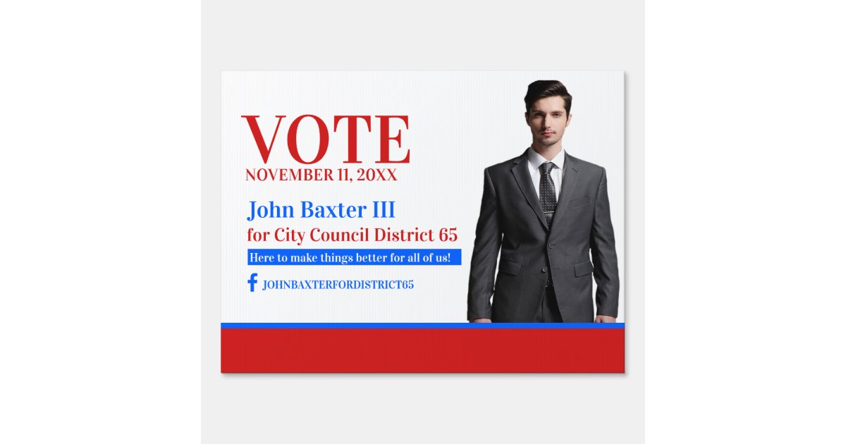 Political Office Yard Sign | Zazzle