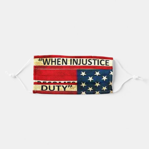 Political,Resistance, Injustice, Protest Adult Cloth Face Mask | Zazzle