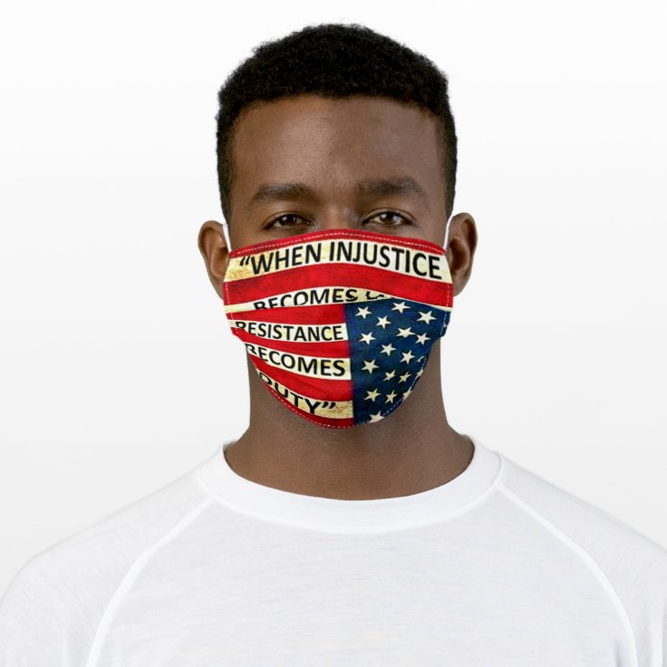 Political,Resistance, Injustice, Protest Adult Cloth Face Mask | Zazzle