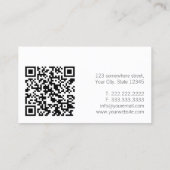 Political Scientist QR Code Simple Plain Red Business Card | Zazzle