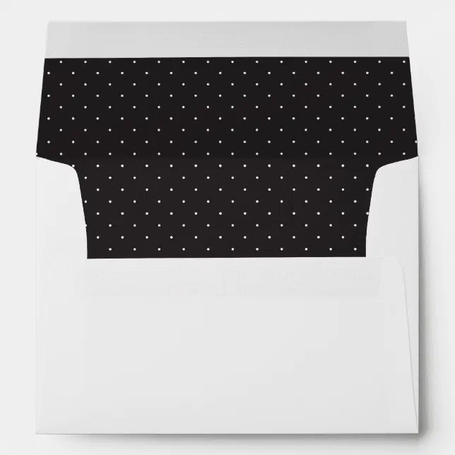 Polka Dot 5 x 7 Pre-Addressed Envelopes | Zazzle
