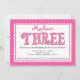 Polka Dot Alphabet Third Birthday Party Invitation | Zazzle