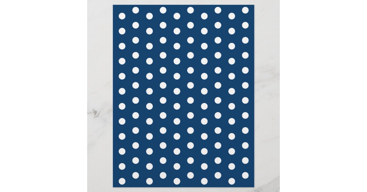 Polka Dot Blue White Baby Scrapbook Paper | Zazzle