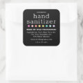 Polka Dot Chalkboard Hand Sanitizer Soap Square Sticker | Zazzle