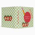 Polka Dot Custom Teacher's Class Planner 3 Ring Binder | Zazzle