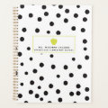Polka Dot Neon Teacher Planner | Zazzle