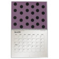 Polka Dot Of The Month - 15 Months - Customized Calendar | Zazzle