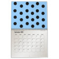 Polka Dot Of The Month - 15 Months - Customized Calendar | Zazzle