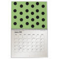 Polka Dot Of The Month - 15 Months - Customized Calendar | Zazzle