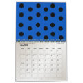 Polka Dot Of The Month - 15 Months - Customized Calendar | Zazzle