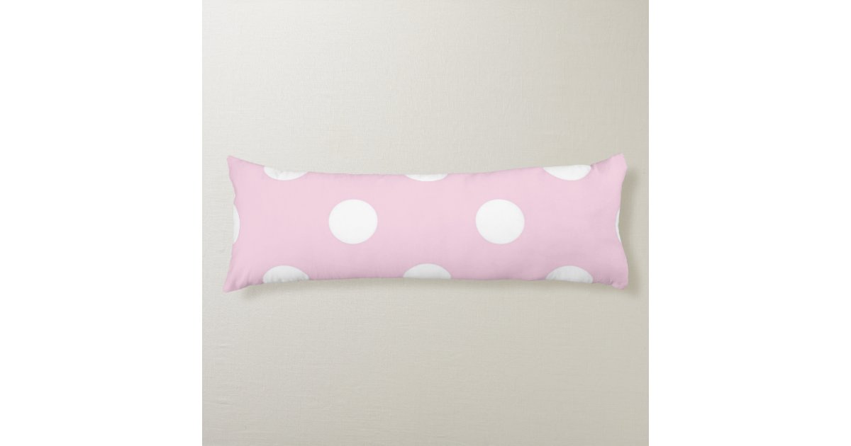 Polka dot pattern body pillow | Zazzle