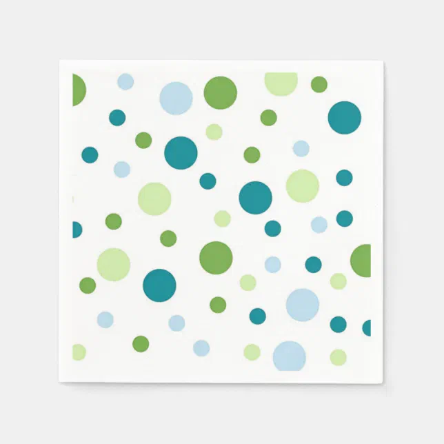 Polka dot pattern napkins | Zazzle