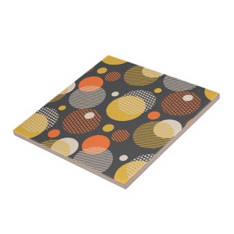 Polka Dot Stripe Pattern Ceramic Tile | Zazzle