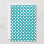 Polka Dot Turquoise Wedding Invitations | Zazzle