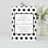 Polka Dot Wedding Invitation | Zazzle
