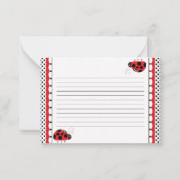 Polka Dots and Cute Ladybugs Words of Advice | Zazzle