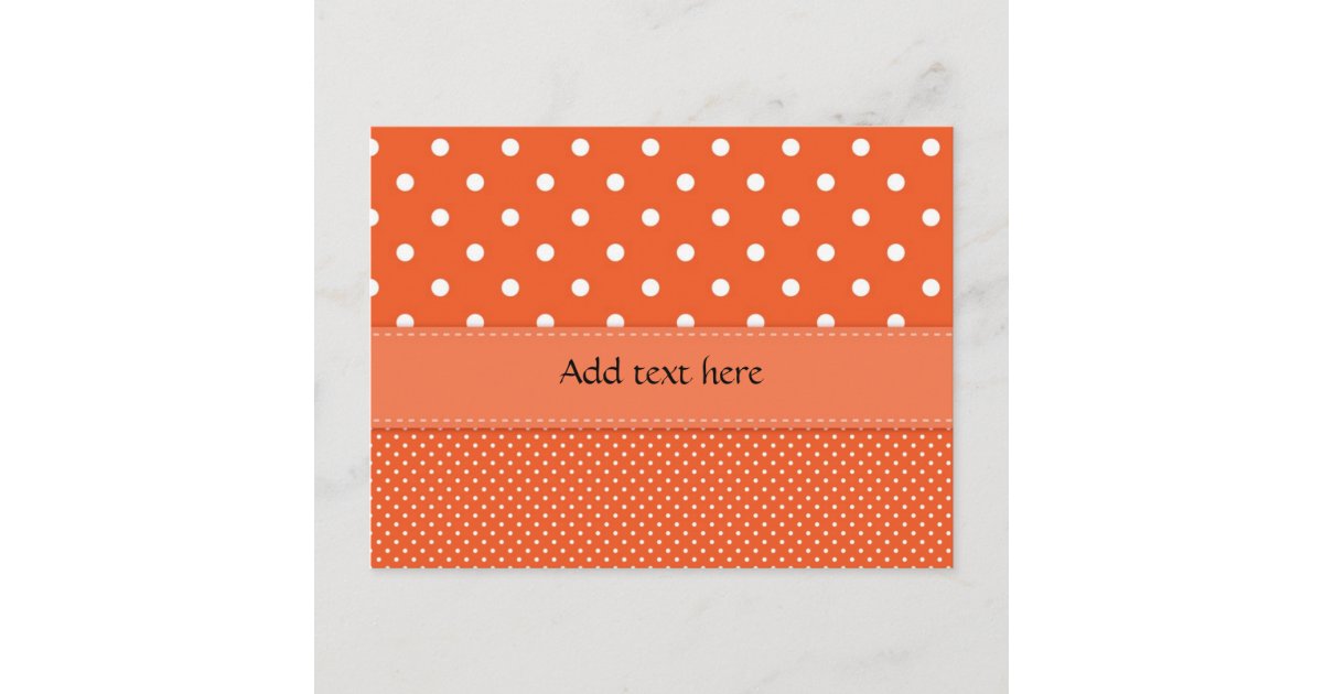 Polka Dots big and small TEMPLATE Postcard | Zazzle