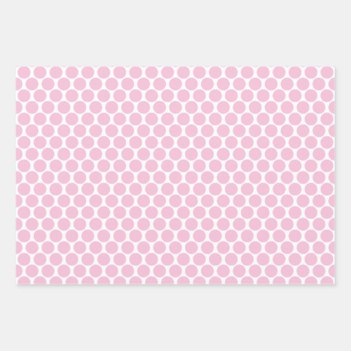 Polka Dots in Pink, Blue, and Lavendar Wrapping Paper Sheets | Zazzle