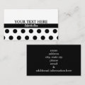 Polka Dots Personalized customized Business Card | Zazzle