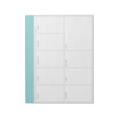 Polka Dots Weekly Desk Planner Notepad | Zazzle