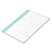 Polka Dots Weekly Desk Planner Notepad | Zazzle