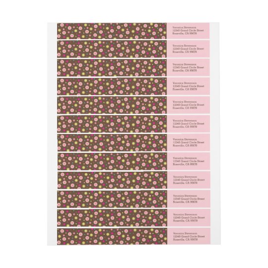 Polka Dots Wraparound Return Address Labels Zazzle polka-dots-wraparound-return-address-labels-zazzle