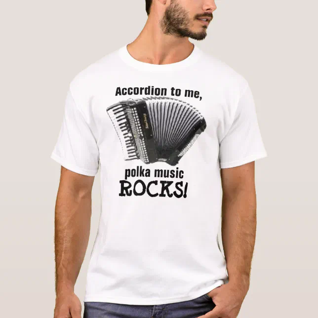 Polka music rocks T-Shirt | Zazzle