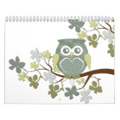 Polka Tree Owl Calendar | Zazzle