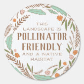 Pollinator Friendly Landscape Yard Sign | Zazzle