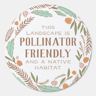 Pollinator Friendly Landscape Yard Sign | Zazzle