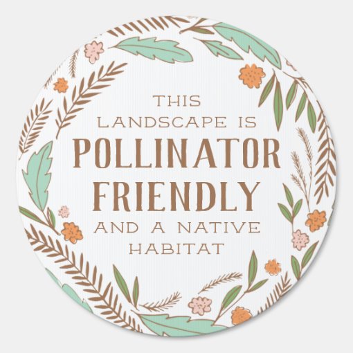 Pollinator Friendly Landscape Yard Sign | Zazzle