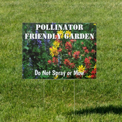 Pollinator Garden Sign | Zazzle
