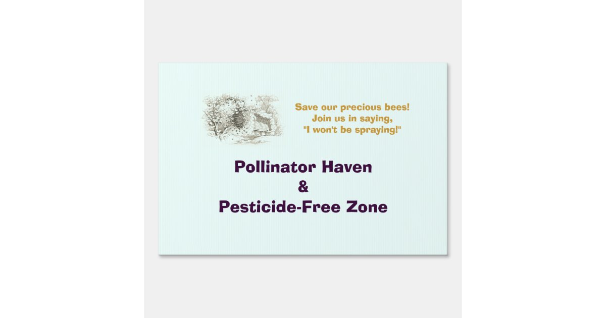 Pollinator Haven Yard Sign | Zazzle