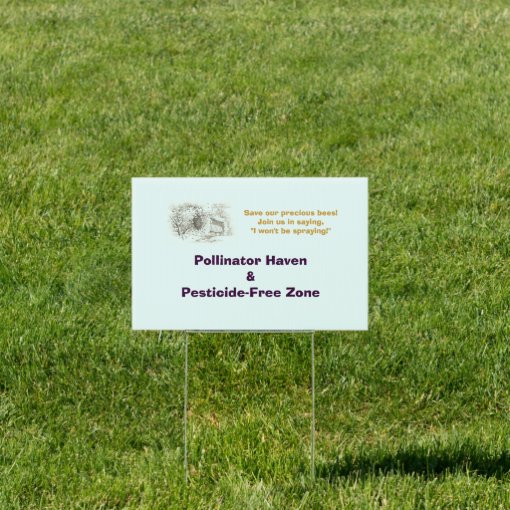 Pollinator Haven Yard Sign | Zazzle