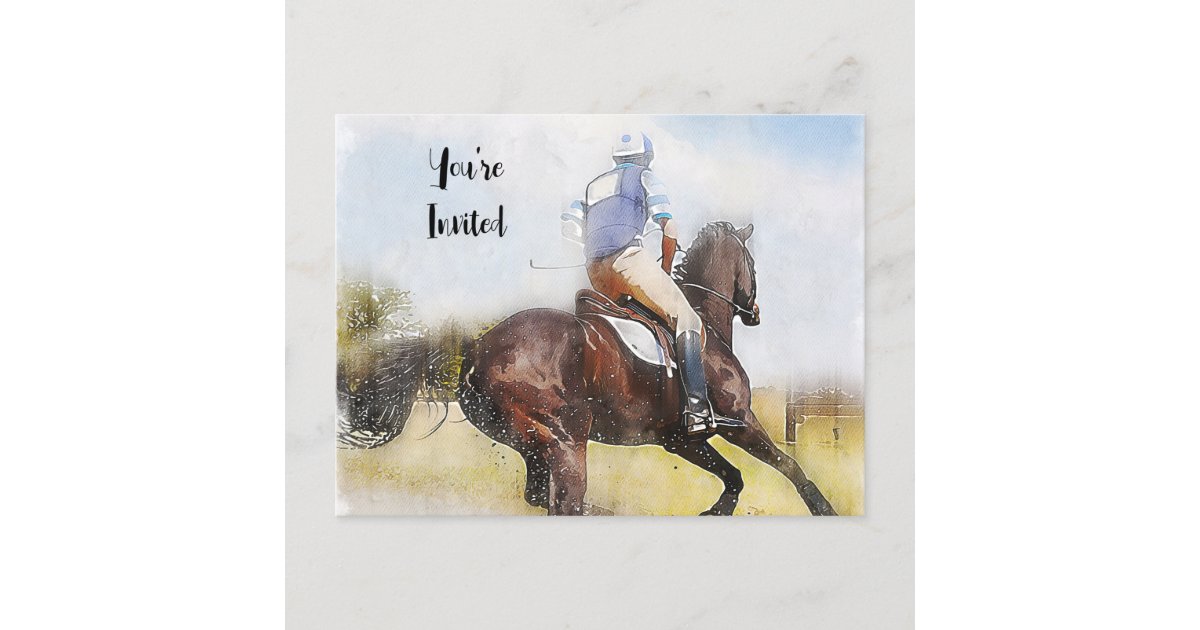POLO MATCH INVITATION | Zazzle