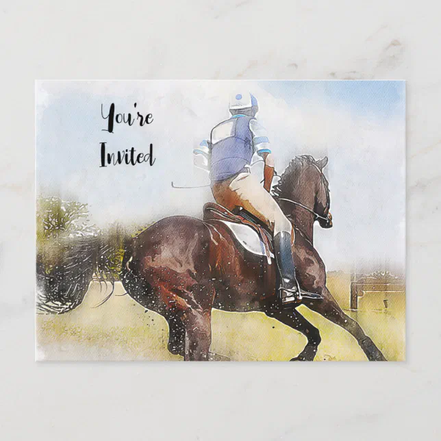 POLO MATCH INVITATION | Zazzle